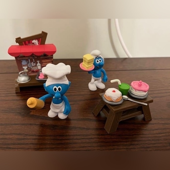 Smurfs | Toys | The Smurfs Kitchen Smurf Action Figure Play Set Toys ...